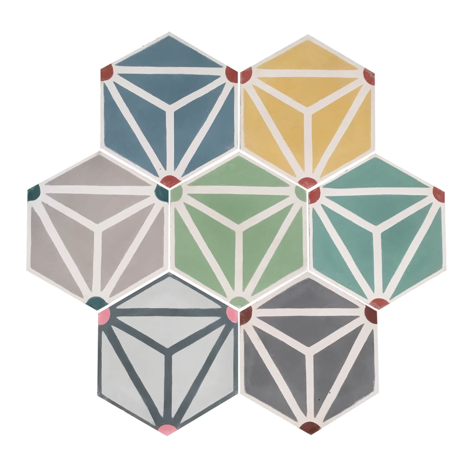Exploded Starbust Hex Patch | Plattenladen Shop